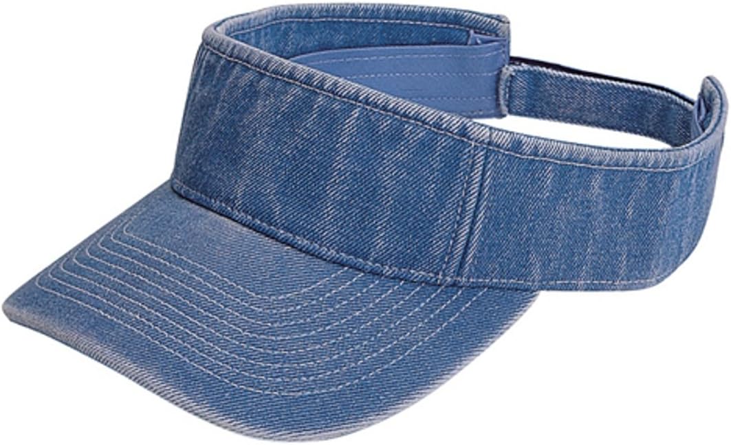 Pro Style Washed Light Blue Visor at Amazon Men’s Clothing store ...