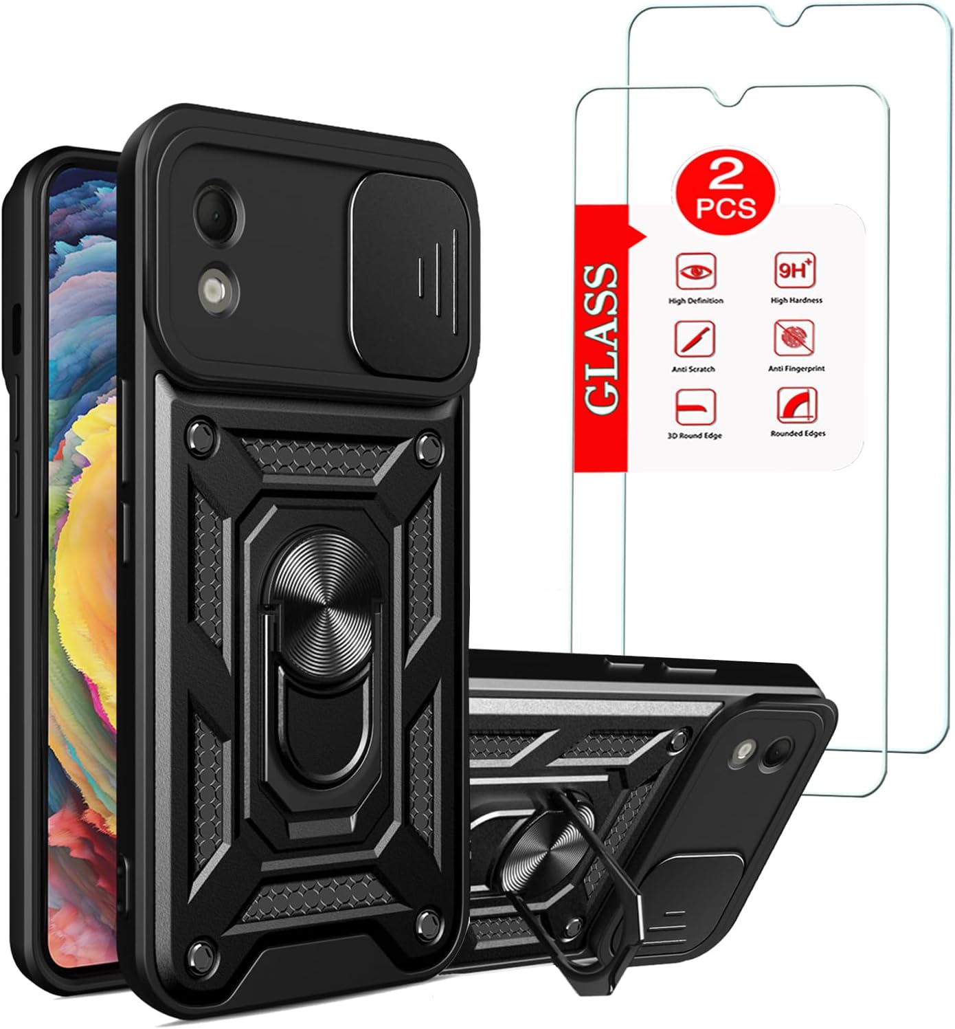 Amazon.com: Anvzle for Nokia C110 Case with [2 Pack] Tempered Glass ...
