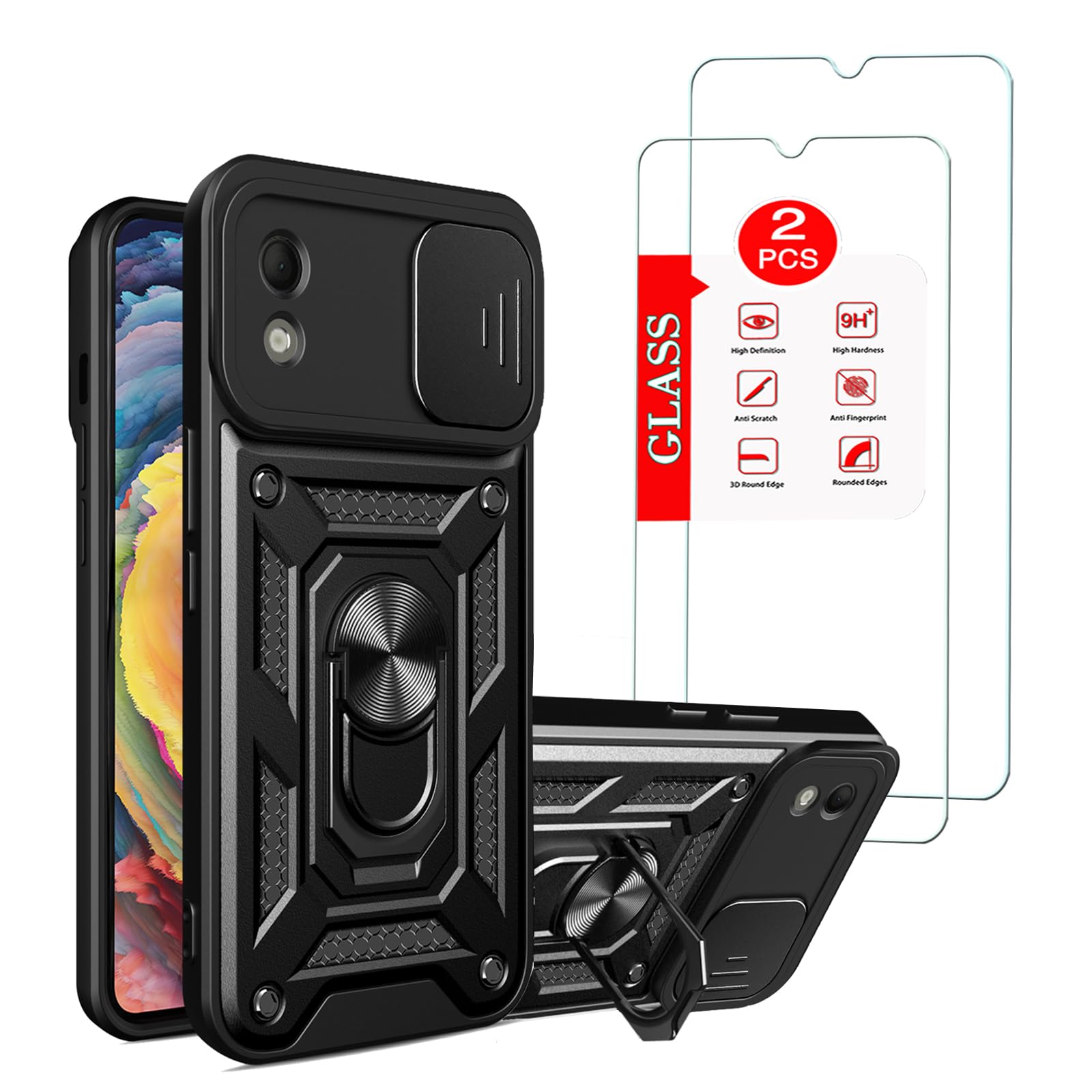 Amazon.com: Anvzle for Nokia C110 Case with [2 Pack] Tempered Glass ...