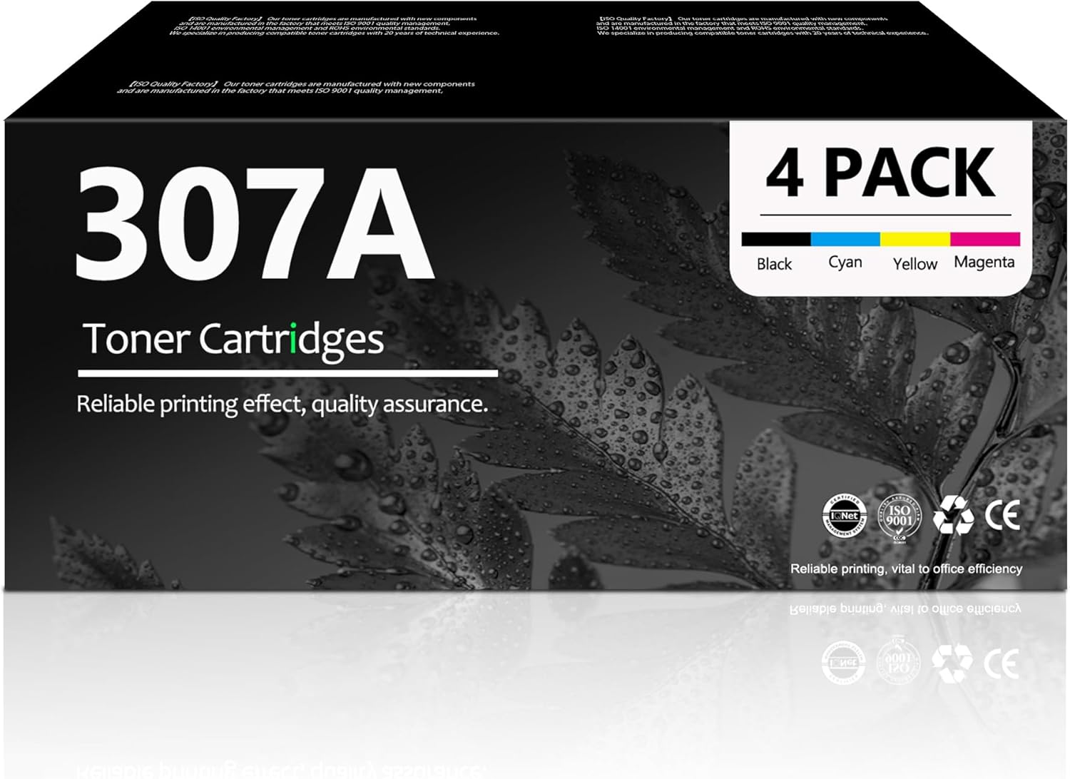 Amazon.com: 307A Toner Cartridges 4 Pack CE740A CE741A CE742A CE743A ...