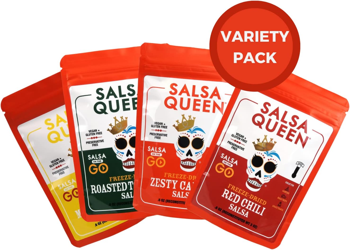 Amazon.com: Salsa Queen Gourmet Freeze-Dried Salsa Variety Pack | Fresh ...