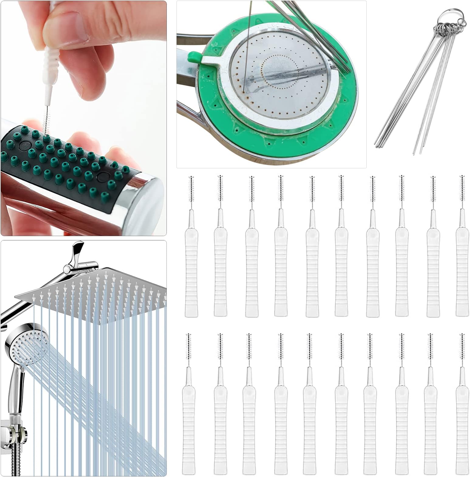 Amazon.com: Shower Head Cleaner, Shower Head Cleaning Brushes Shower ...