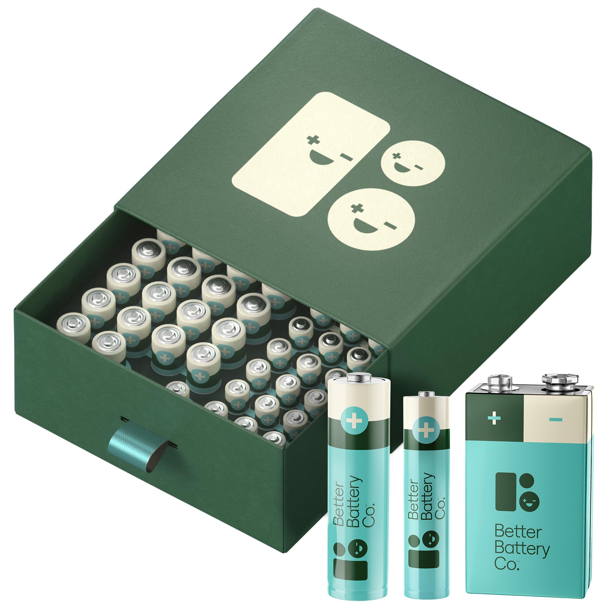 Amazon.com: Better Battery Co. Variety Pack – AAA & AA & 9V Mixed ...