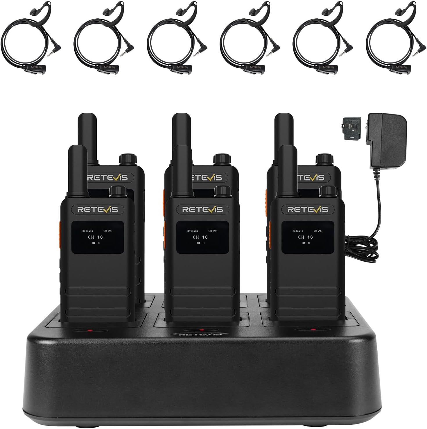 (3nd Gen RT22) Retevis B3S Walkie Talkies with earpiece, Portable FRS ...