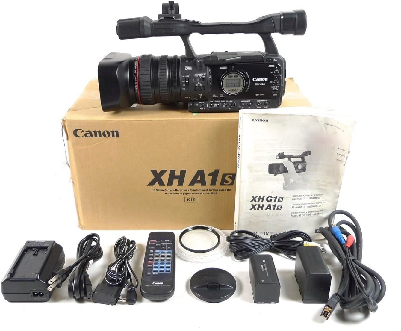 Canon XH-A1S 3CCD HDV High Definition Professional Camcorder with 20x ...