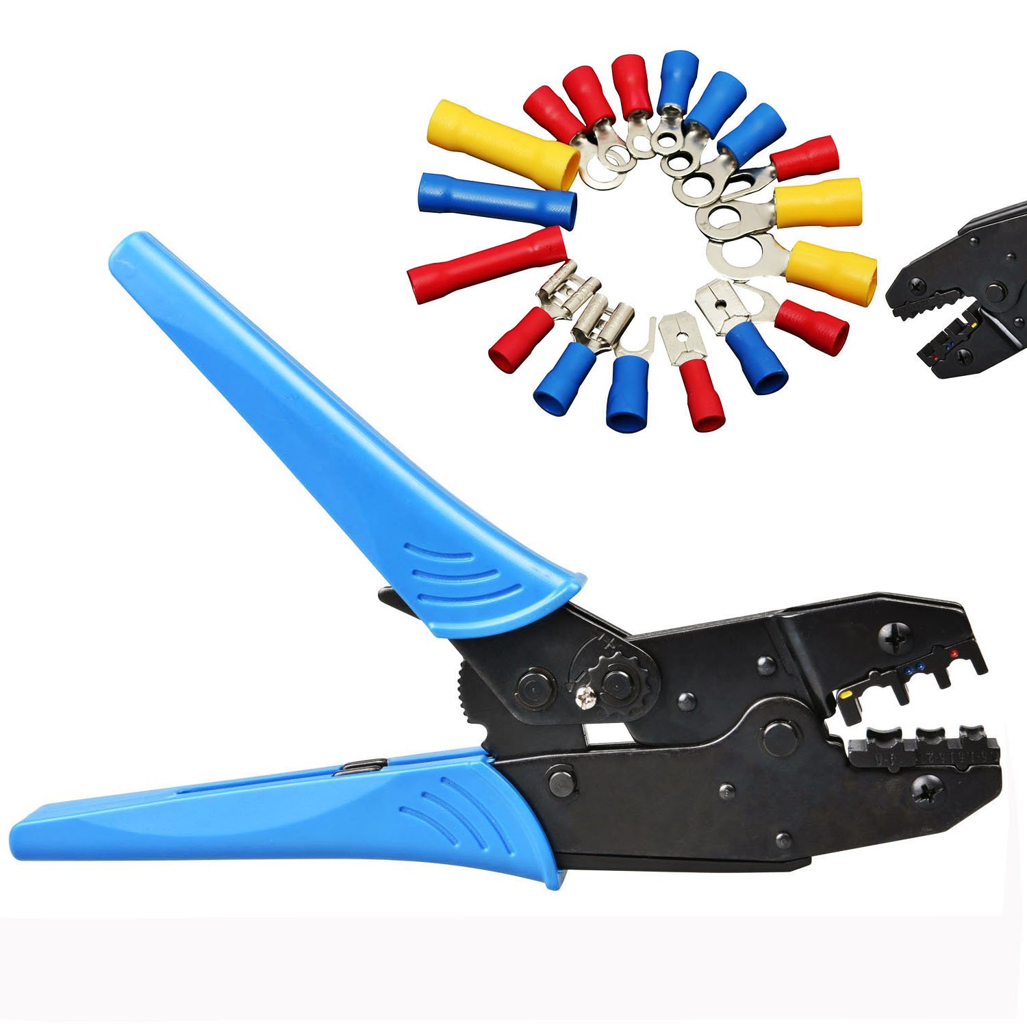 Buy Jinwen Ratcheting Wire Terminal Crimper Insulated Connectors ...