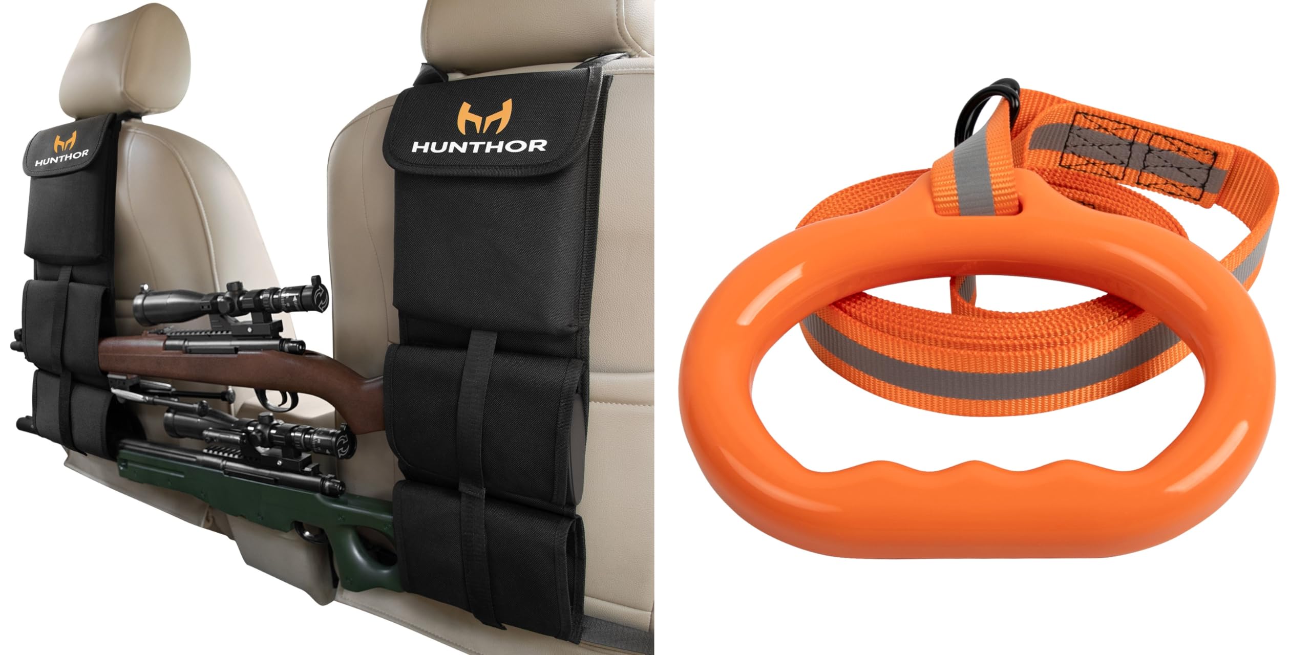 Amazon.com: Hunthor Truck Gun Rack (Black, A Pair) and Deer Drag with ...