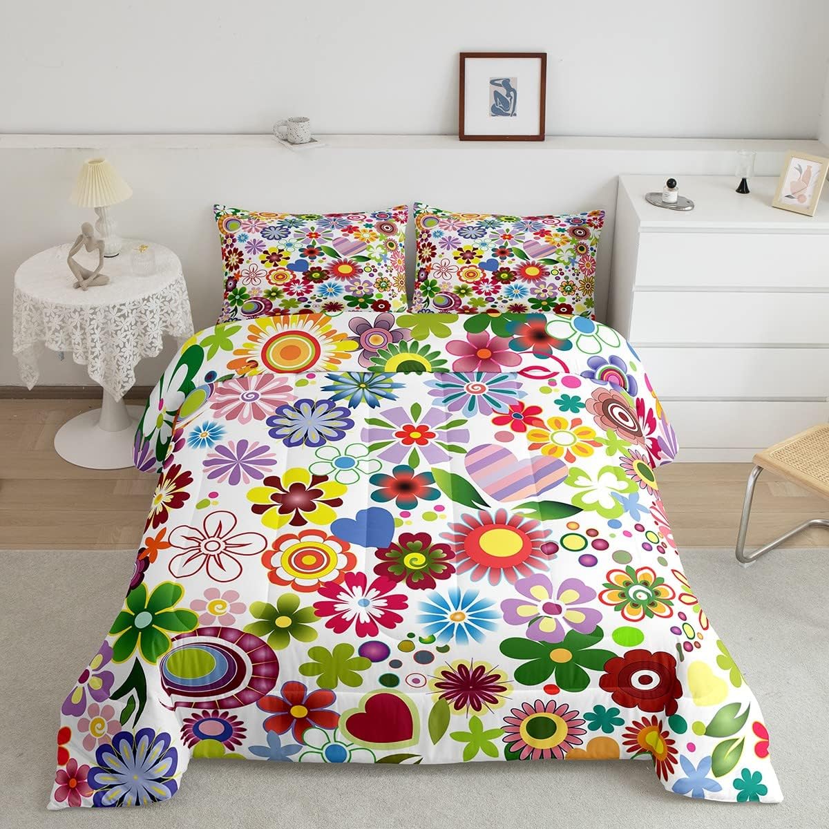 Amazon.com: Retro Groovy Comforter 70s Groovy Hippie Retro Psychedelic ...
