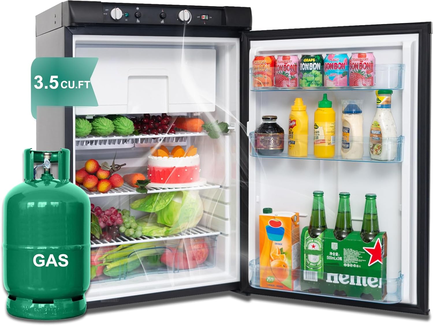 3 Way Propane Refrigerator LPG/110V/12V, 3.5 cu.ft Australia | Ubuy