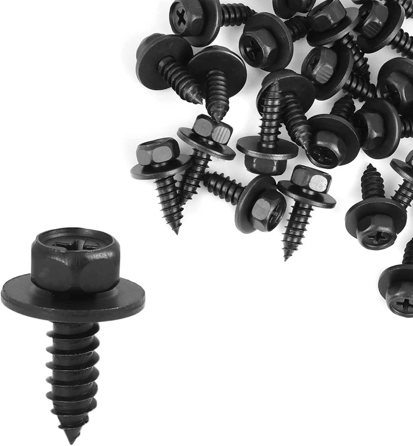 Amazon.com: X AUTOHAUX 25 Pcs Hex Head Screw with Washer 90159-60498 ...