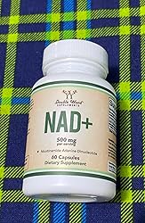 Amazon.com: NAD Supplement (500mg of 95% Pure NAD+ Per Serving, 30 Day ...