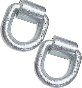 Weld-On D Rings 1" Heavy Duty D Rings 2 Pack, Forged Steel D Ring with ...