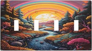 Rainbow Cloud Decorative Wall Plate Light Switch Cover Receptacle ...