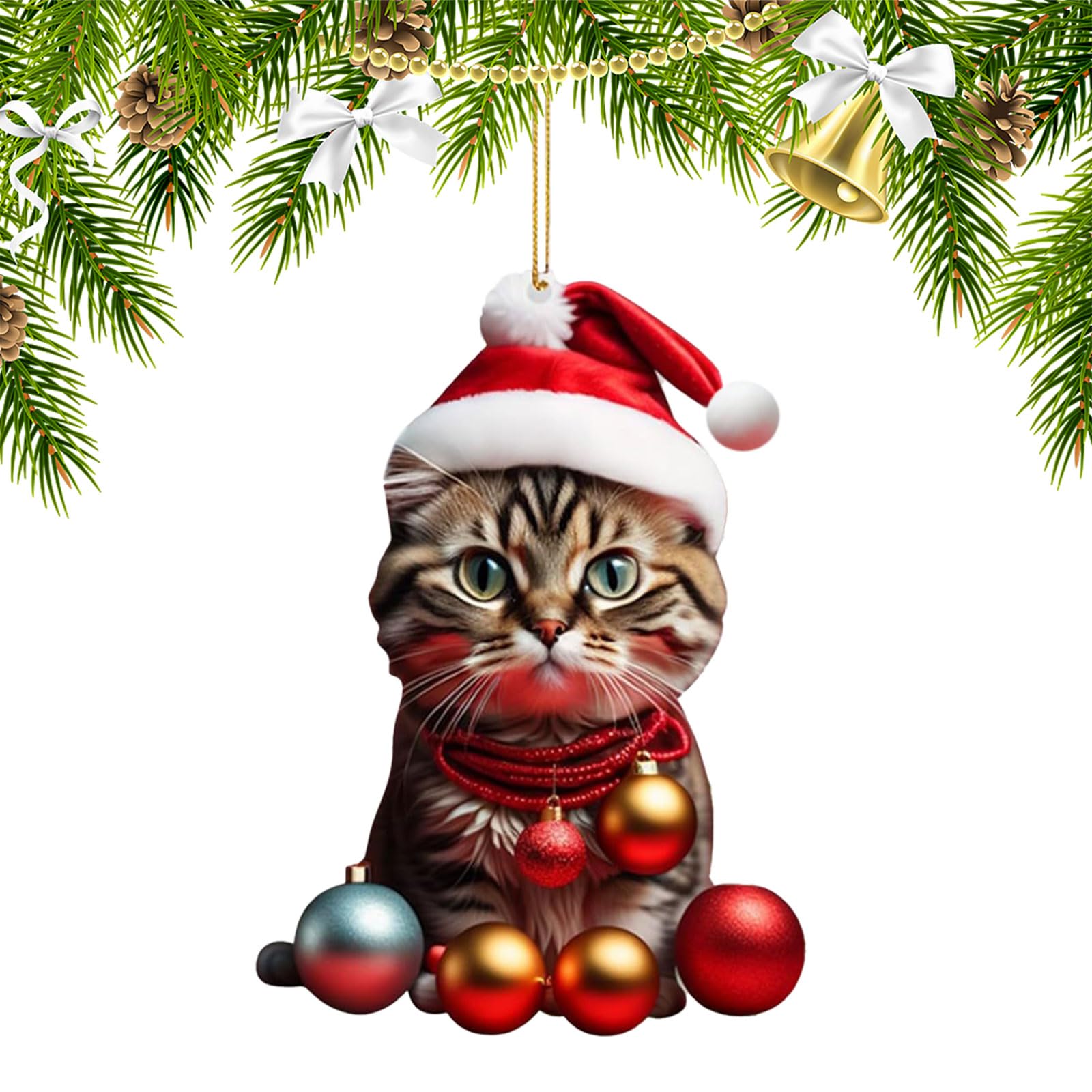 Clipart Gatto Di Natale Cat Puppy Kitten Santa Claus Dog, Gatto Di