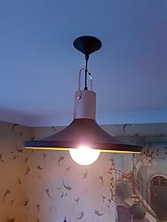 Long Life Lamp Company Industrial Pendant Light Black Metal Ceiling ...