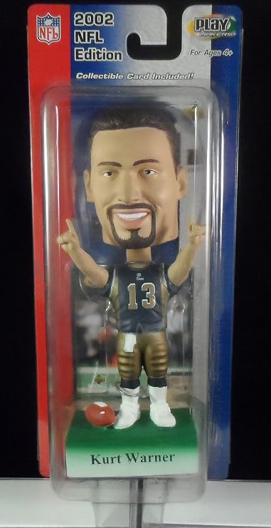 2002 Upper Deck Play Makers Kurt Warner Rams Bobblehead Figure at ...