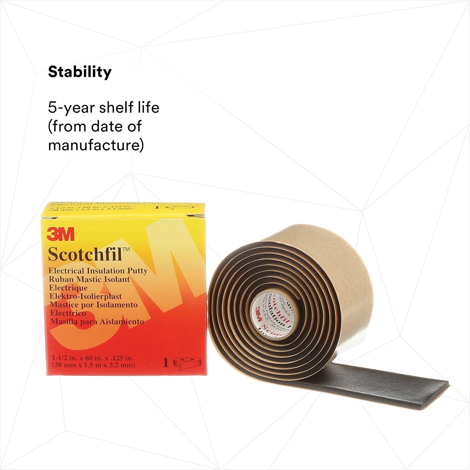 Buy 3M Scotchfil Electrical Insulation Putty, 1-1/2 in x 60 in Online ...