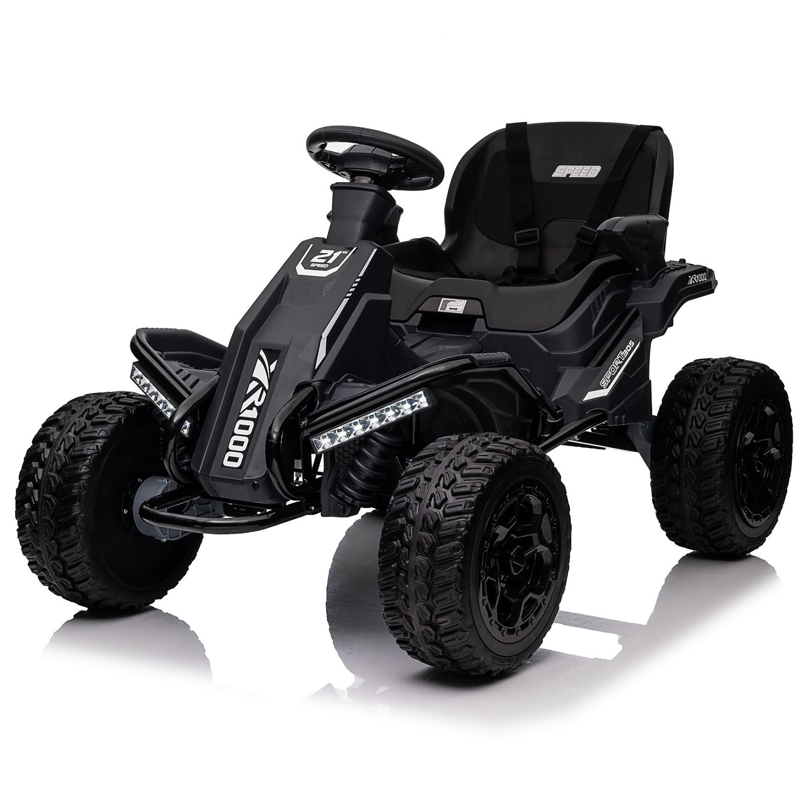 Buy AOKOY 24V 4x4 Ride On UTV for Big Kids, 4WD Battery Powered Car ...