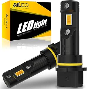 Amazon.com: AILEO PSX26W LED Fog Light Bulbs 3000K Yellow Amber,500% ...