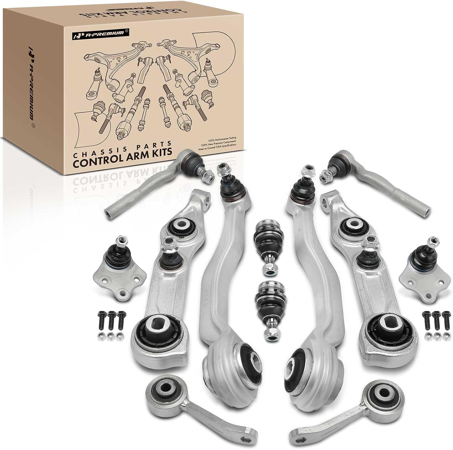 Amazon.com: A-Premium Set of 12, Lower Forward Rearward Control Arm ...