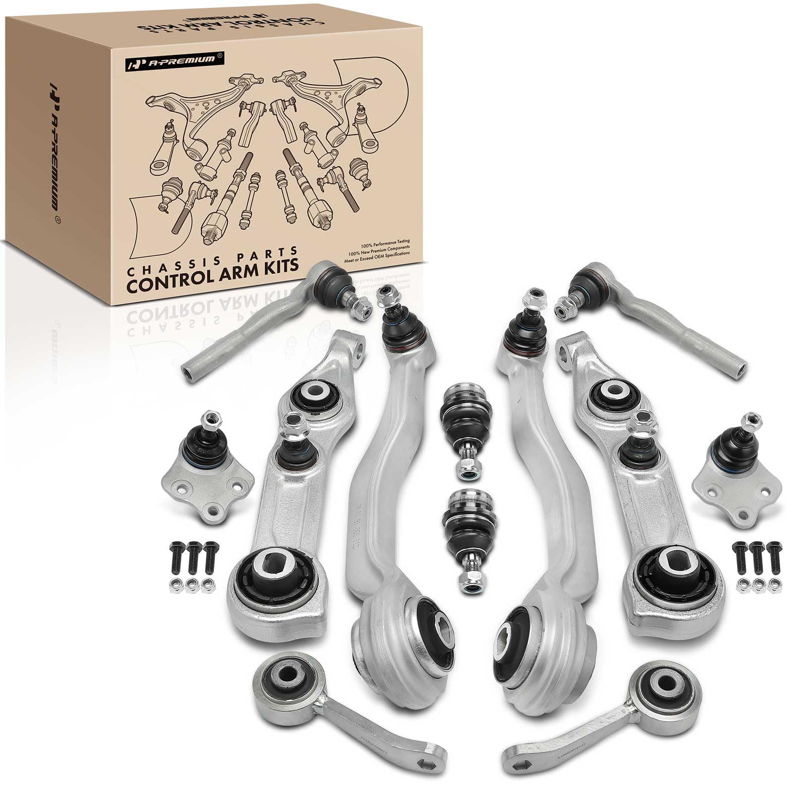 Amazon.com: A-Premium Set of 12, Lower Forward Rearward Control Arm ...