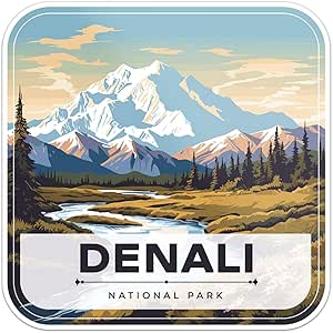 Amazon.com - Denali National Park Sticker - Waterproof Vinyl Decal for ...
