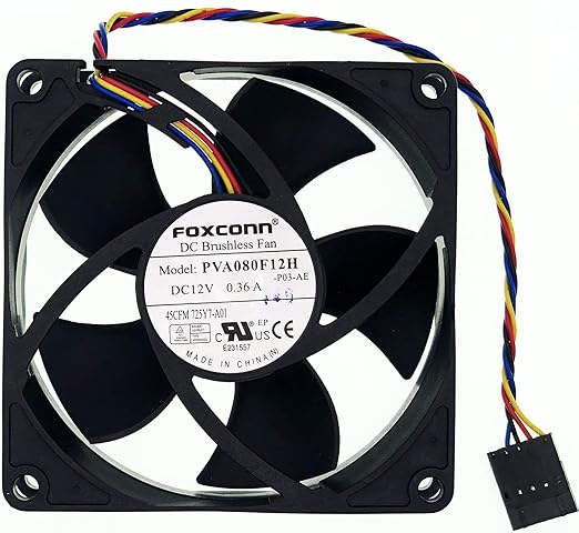 Amazon.com: PVA080F12H 725Y7 Case Fan for Dell OptiPlex 390 790 990 SFF ...