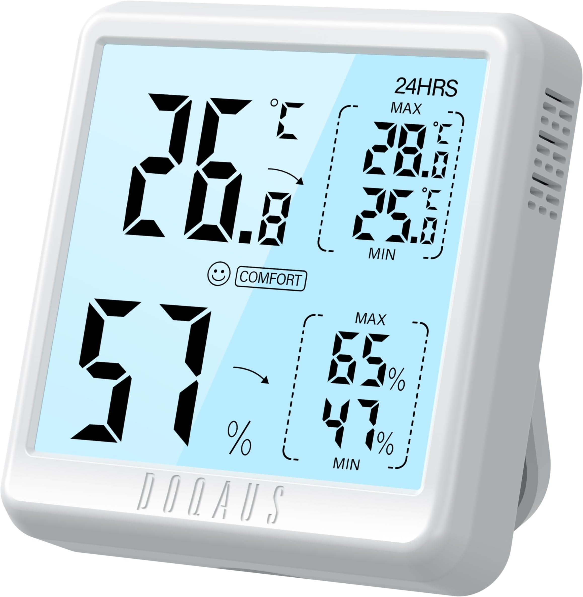 DOQAUS Room Thermometer Hygrometer, Digital Indoor Thermometer with ...