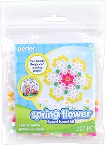 Amazon.com: Perler Beads Fused Bead Kit, Spring Flower : Arts, Crafts ...