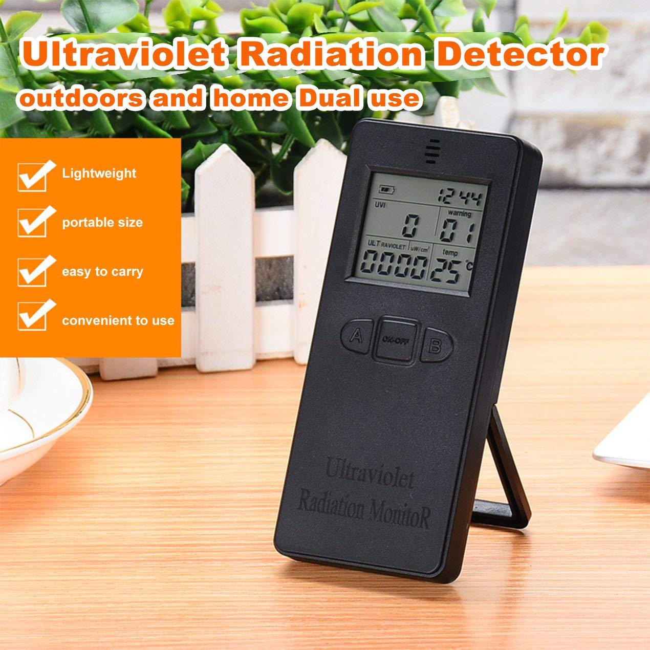 Buy Longspeed Digital Ultraviolet Radiation Detector UV UVI Meter ...
