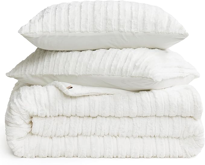 Amazon.com: UGG 13079 Kenzie Full-Queen Comforter Set Fluffy Faux Fur ...