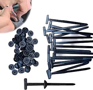 Amazon.com: 100PCS Nylon Universal Cable Tie Buckle,heavy duty self-locking zip ties holder ...