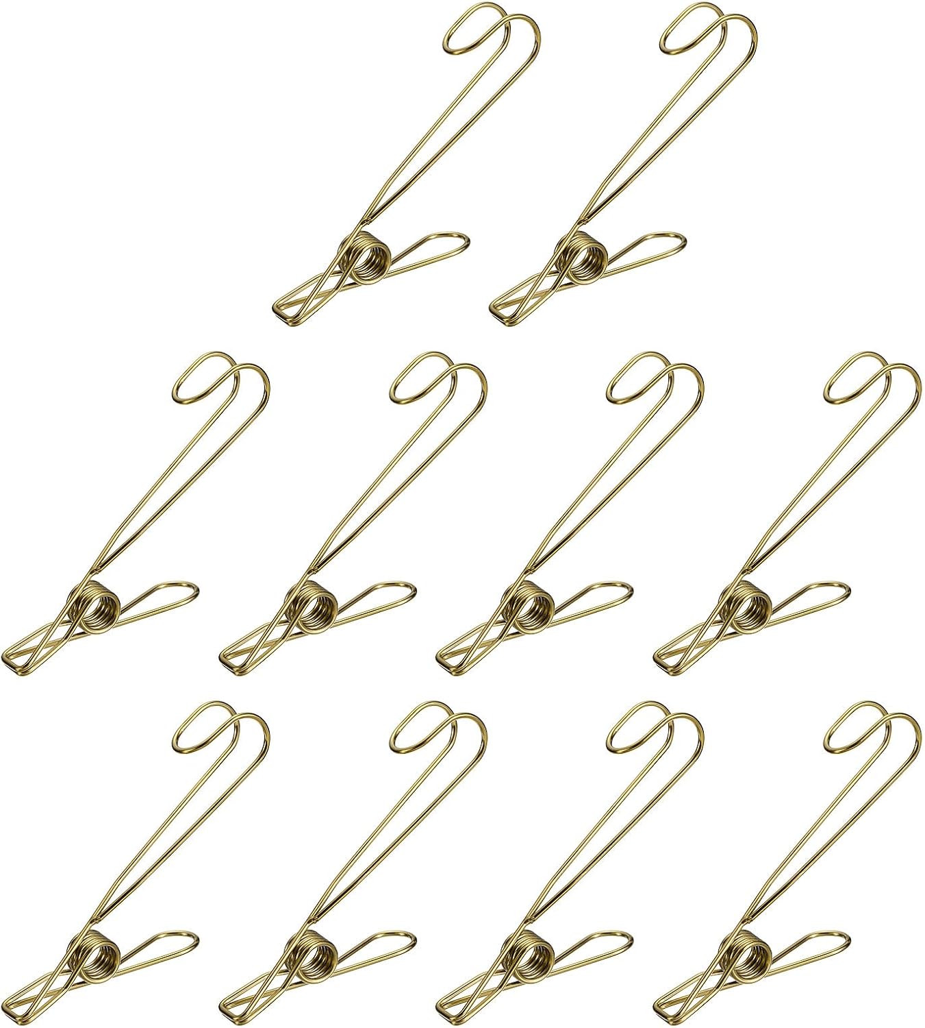 Amazon.com: uxcell 20Pcs Clothespin with Hook Stainless Steel Universal ...