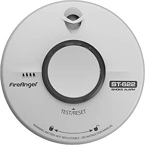 Fireangel ST-622Q 10 Year Thermally Enhanced Optical Smoke Alarm, Multi ...