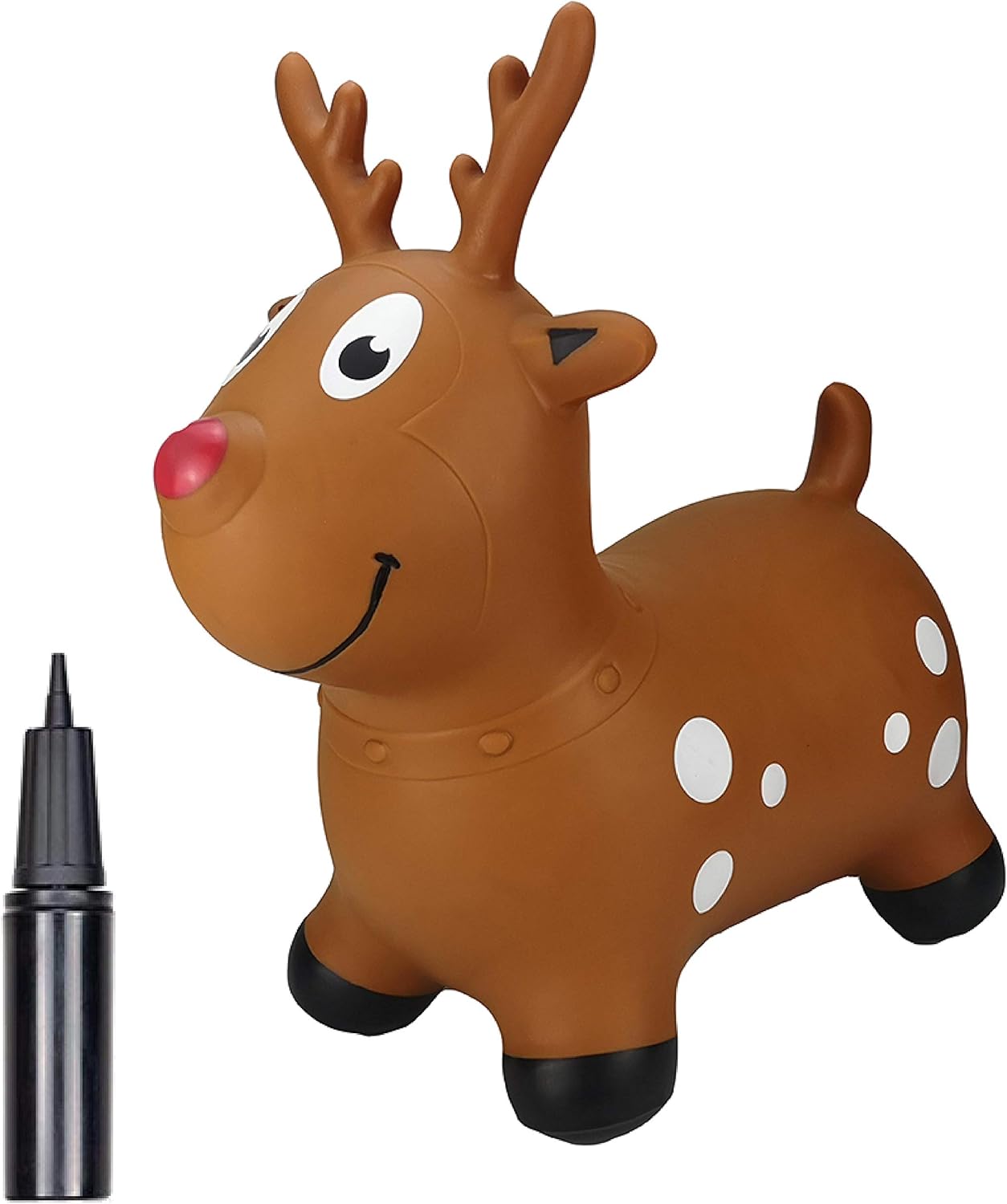 Amazon.com: BOUNCEZIEZ Inflatable Animal Bouncy Ride On Hopper (Pump ...