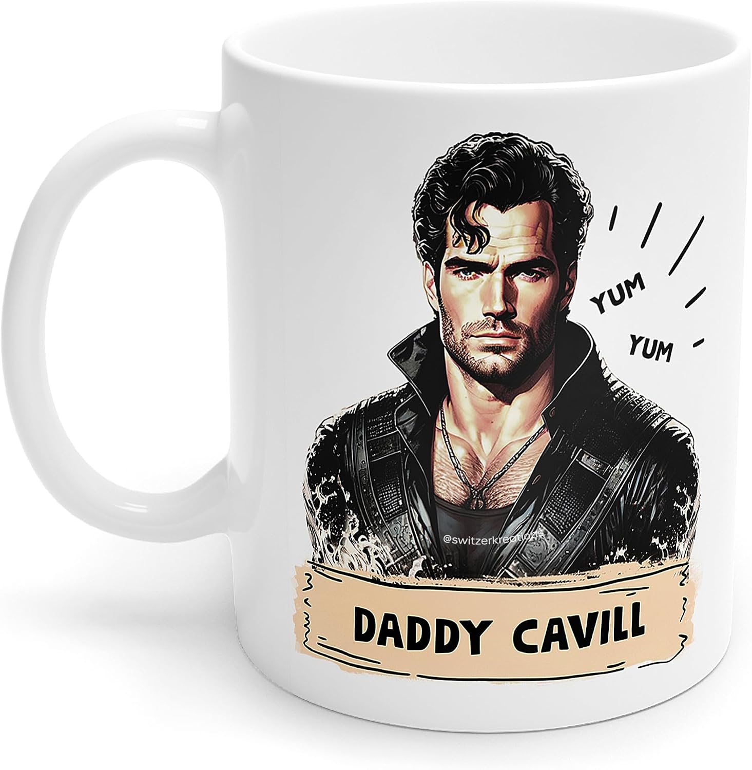 Amazon.com: Switzer Kreations Henry Cavill Mug, Daddy Cavill Mug, Henry ...