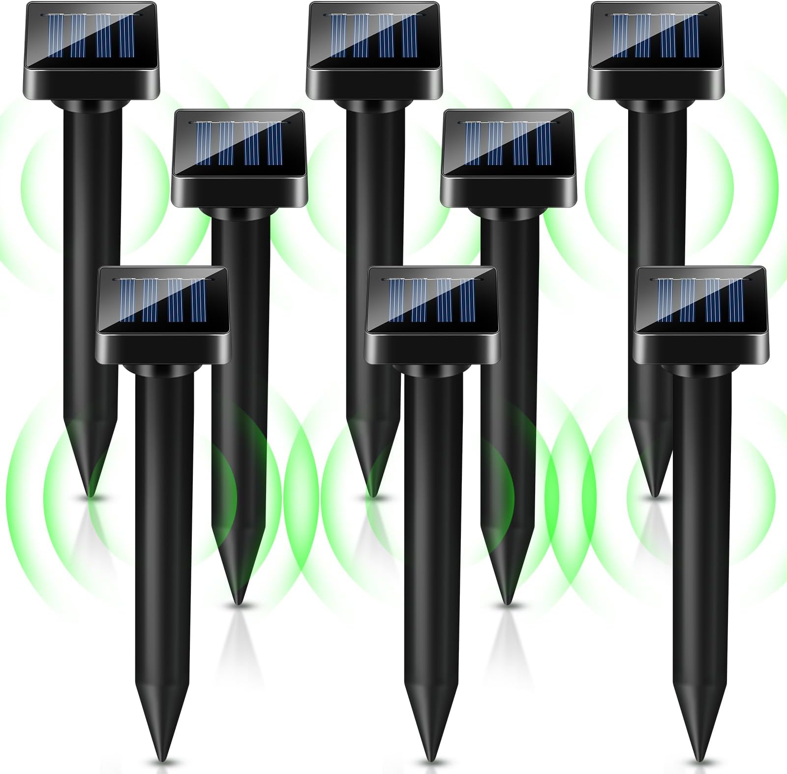 Amazon.com: Mole Repellent Ultrasonic Solar Powered 8 Pack Waterproof ...