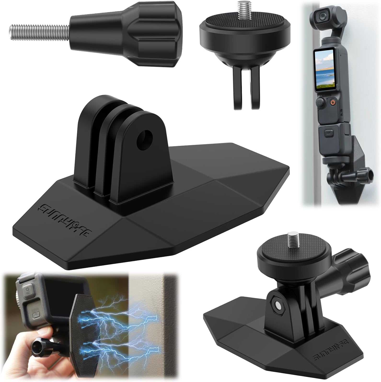 Honbobo Motorrad Halterung für GoPro Hero 13 12 11 10 9 Black/DJI Osmo ...