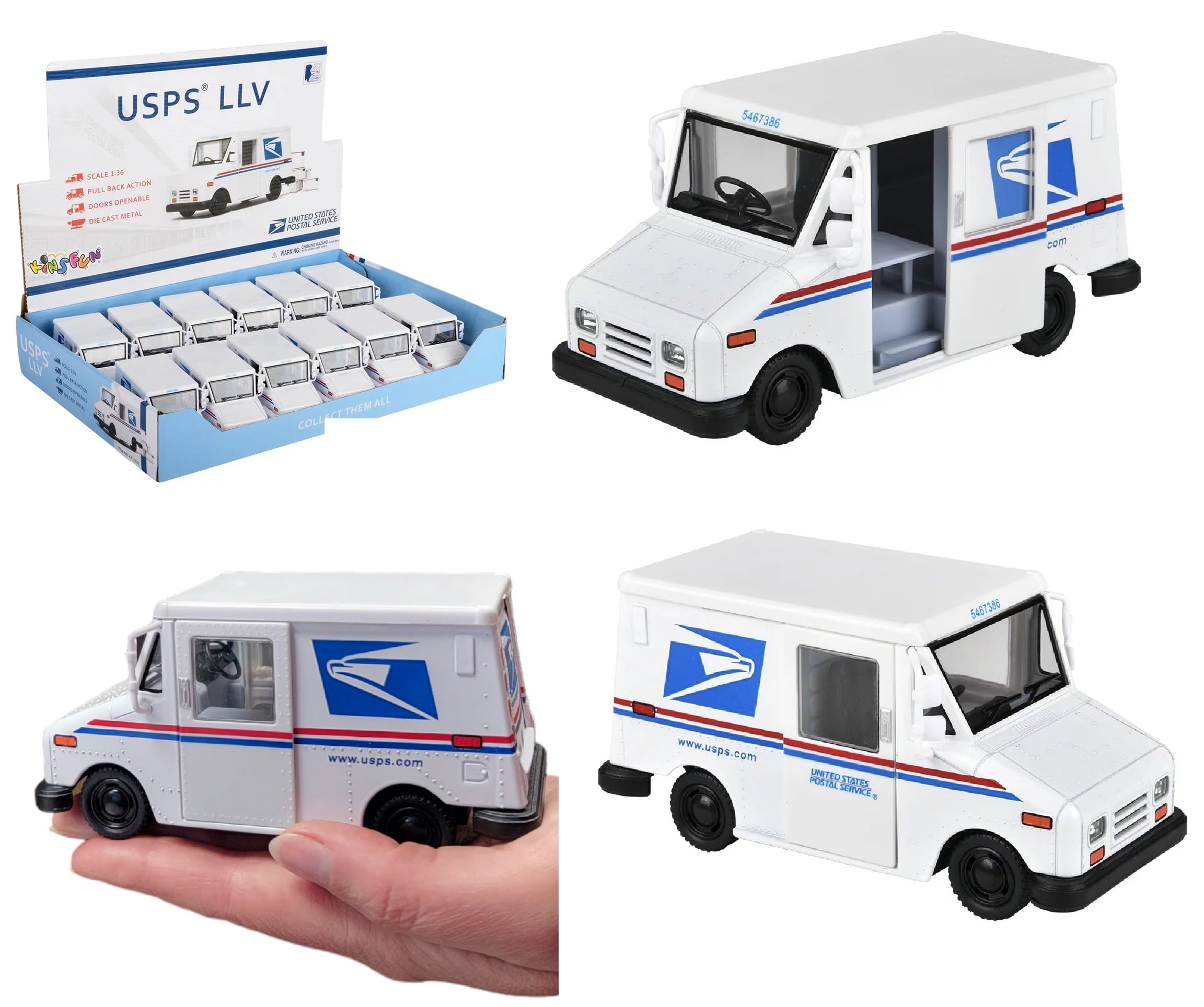 Clipart Post Office Truck Postal Service Truck Icon. Flat Illustration