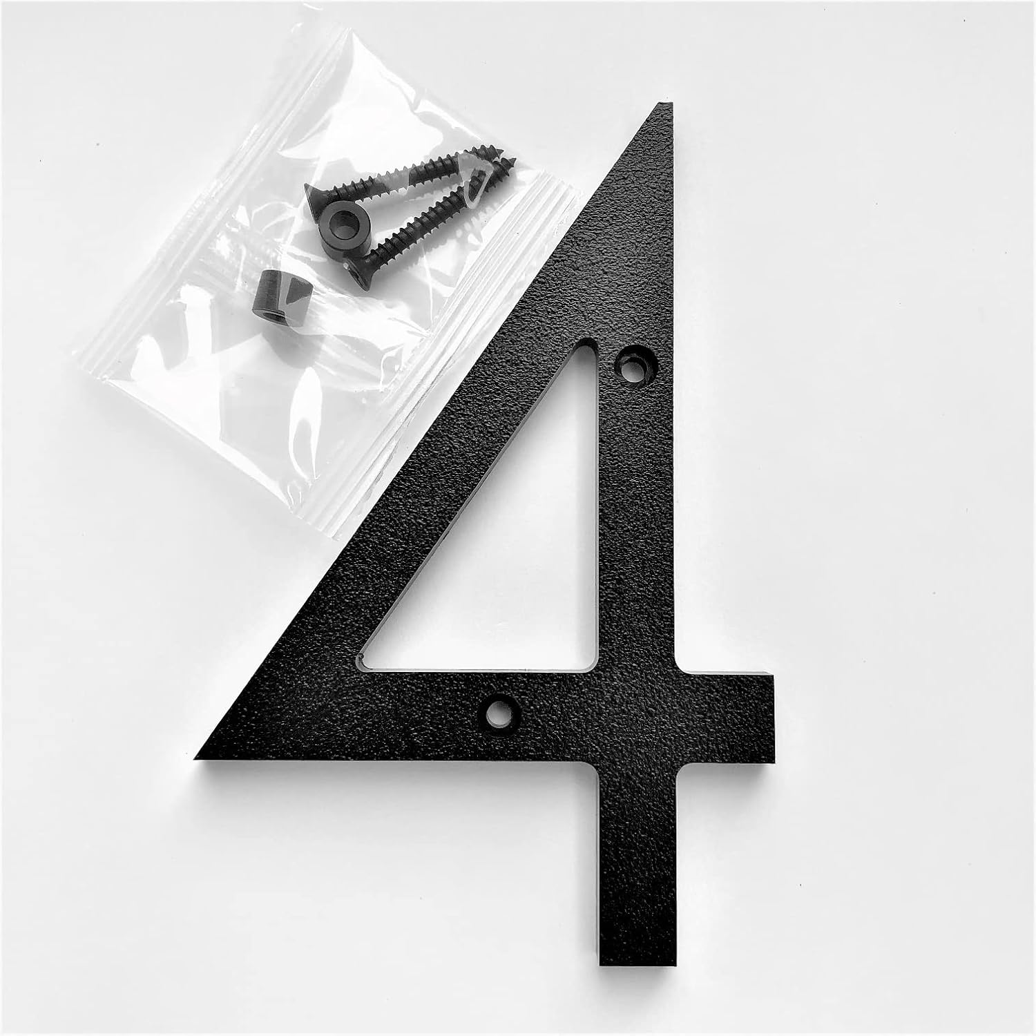 Amazon.com: 5 Inch Modern Plastic House Number, Black or White building ...