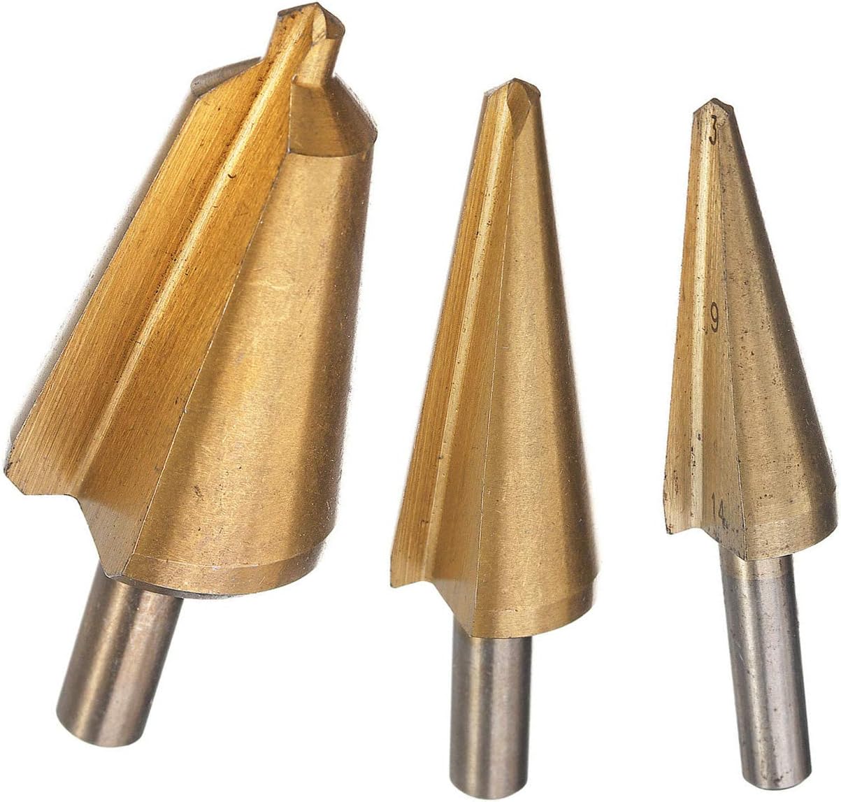 3 qty of High Speed Steel Stepless Drill Bits - Step Drill Bits ...