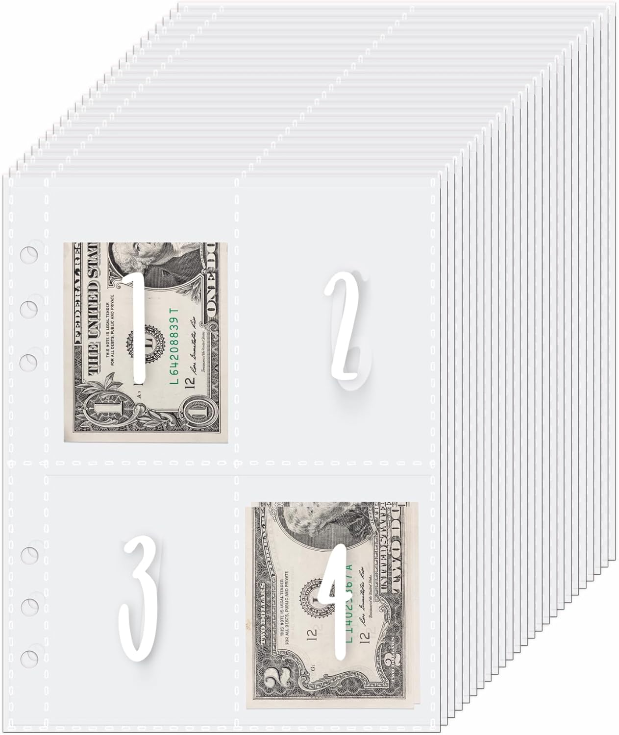 Amazon.com : HAUTOCO 100 Envelopes Money Saving Challenge A5 Budget ...