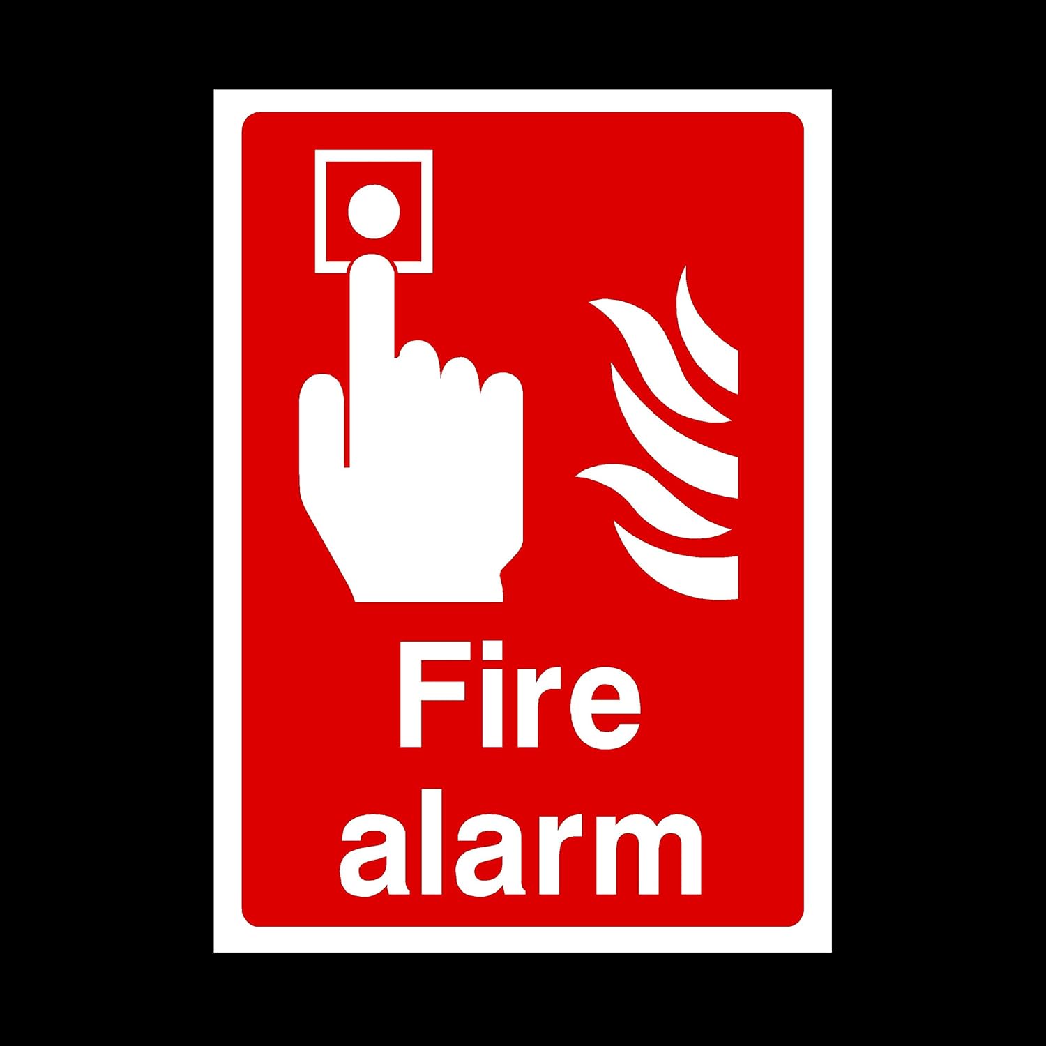 Buy Fire Alarm Plastic Sign - Fire/Emergency/Exit/Alarm/Push ...