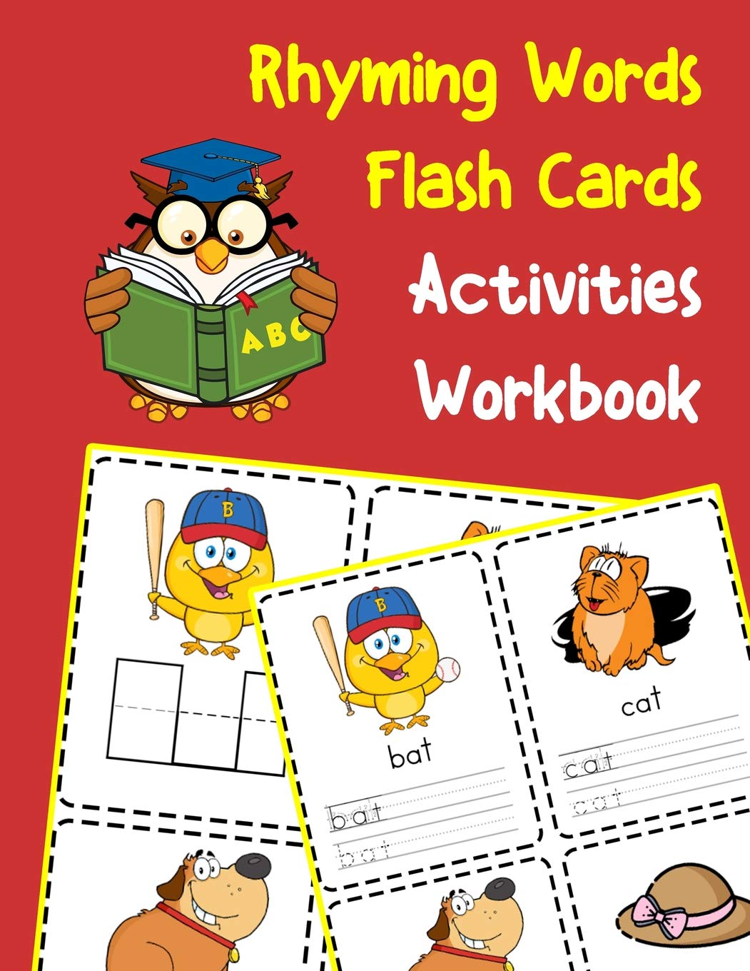 Buy Rhyming Words Flash Cards Activities Workbook 200 CVC Vowels And 