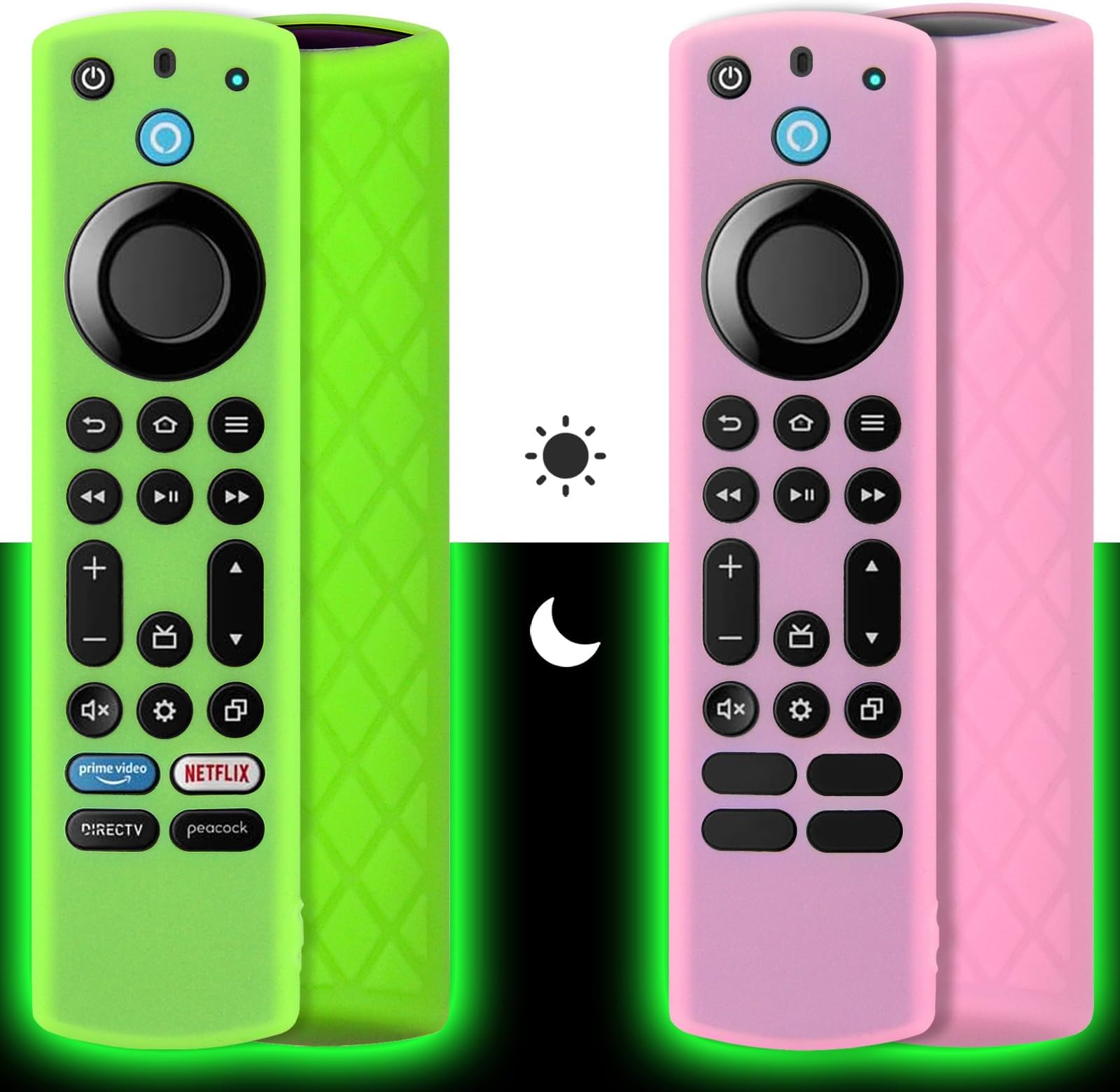Amazon.com: Pinowu Silicone Remote Case (2pcs, Glow in The Dark) for ...