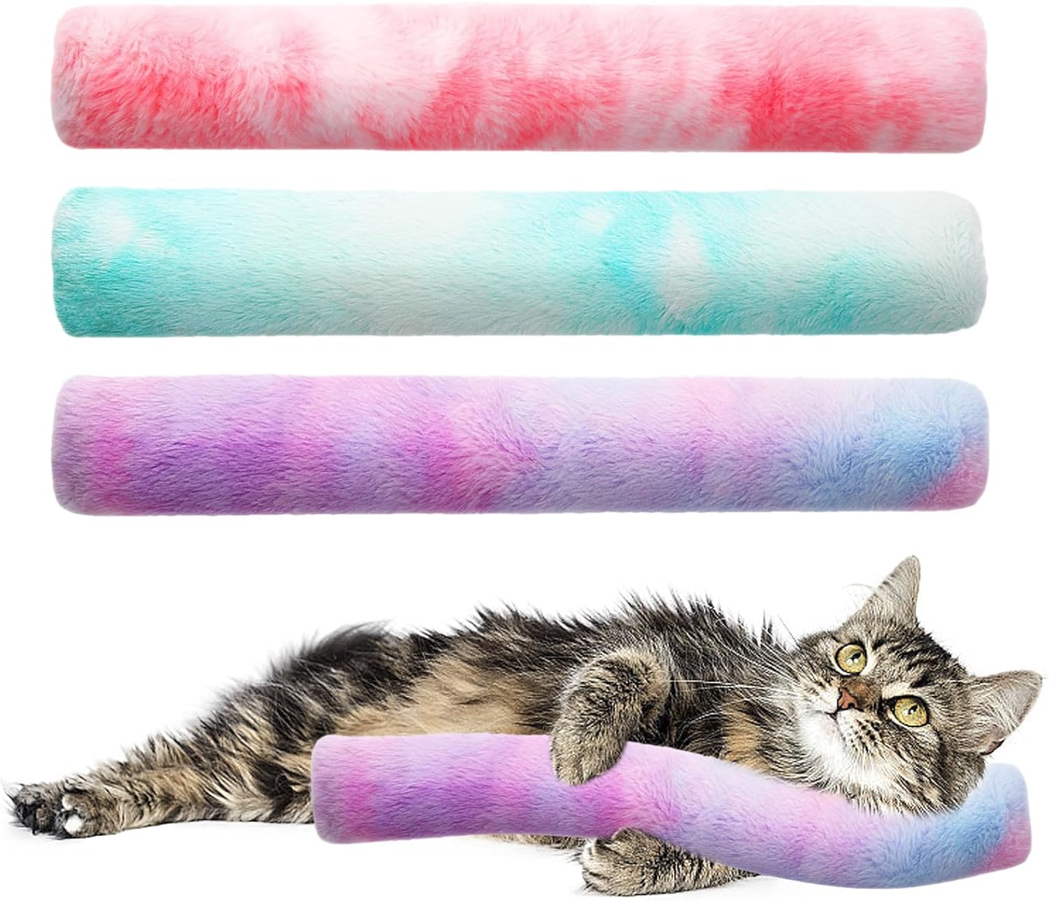 Amazon.com : Cat Chew Pillow, 3pcs Catnip Interactive Cat Kicker Toy ...