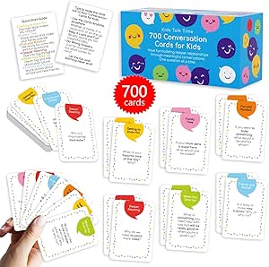 Amazon.com: 700 Conversation Cards for Kids, Fun Kids Conversation ...