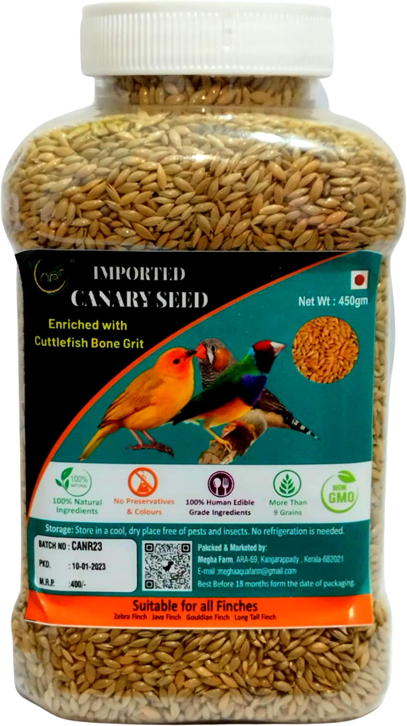 Buy Touch of life - Kangni/Thenai Seeds for Birds Food (450 Grams ...