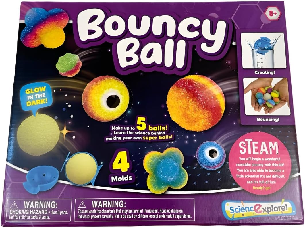Learning Experiment- Magic Bouncy Balls- Diy Steam Toys Science Kit for ...