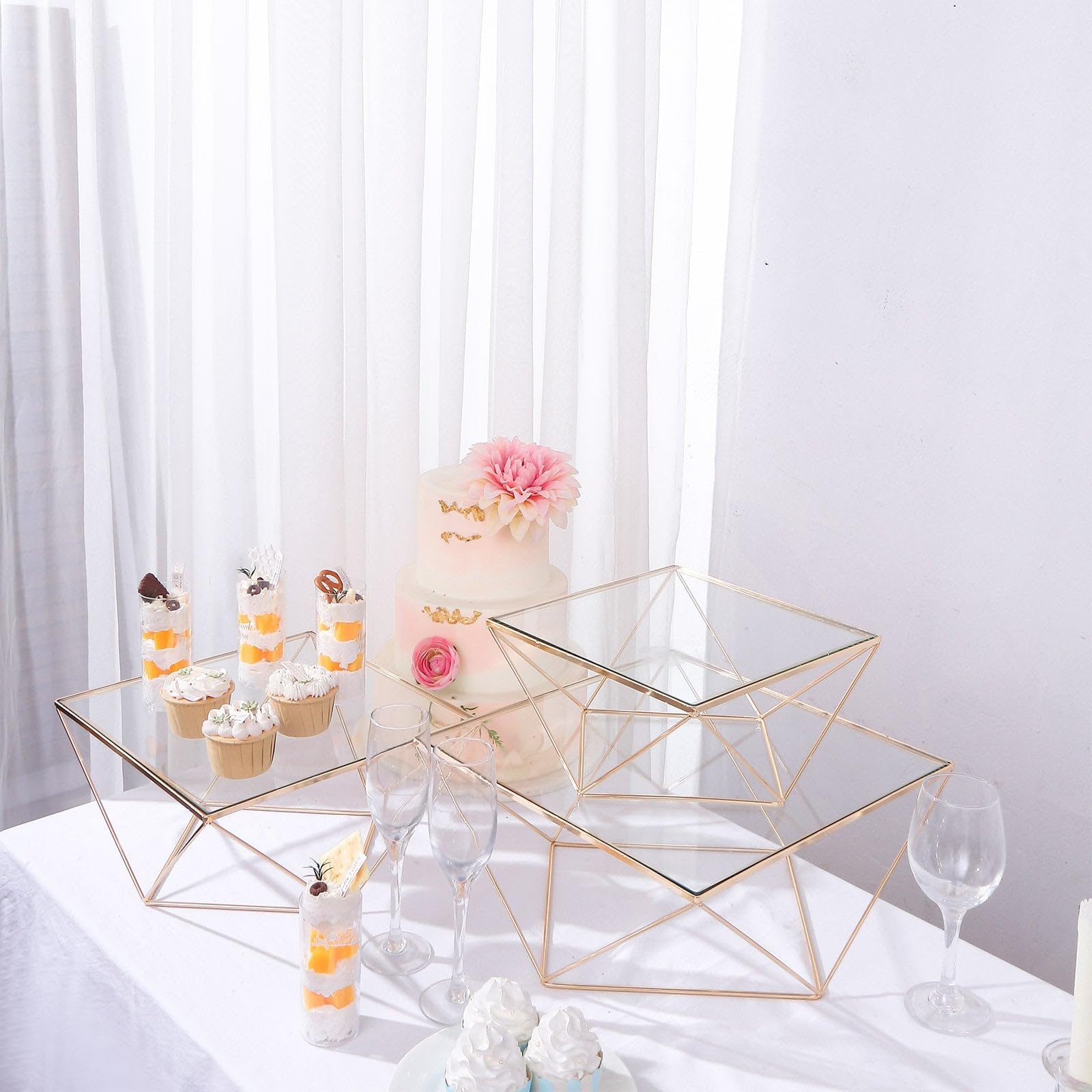 Amazon.com: Acrylic Fillable Cake Stand Cake Riser Cake Tier, Clear ...